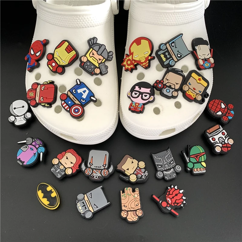 Wholesale Custom Pvc Cartoon Marvel Superman Croc Charm Designer Charms ...