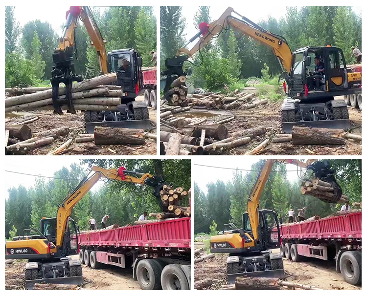 Mini Wheeled Excavator 8 Ton Excavator from Hengwang Factory