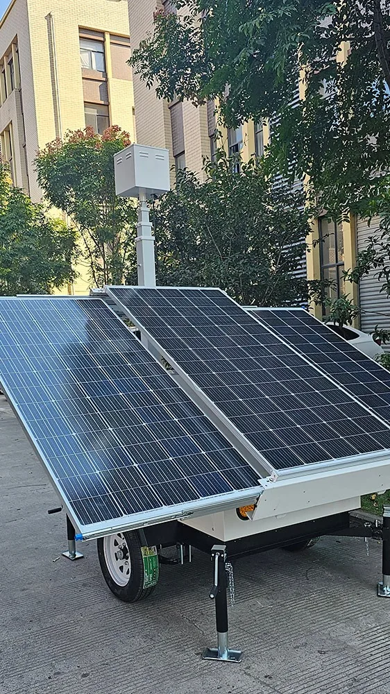Surveillance Ptz Cctv Camera 3*370w Solar Panels Solar Trailer With 7m ...