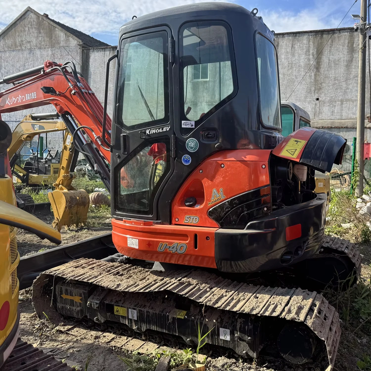 Japanese Used Mini Small Kubotau40 4ton 3ton Excavator Construction ...