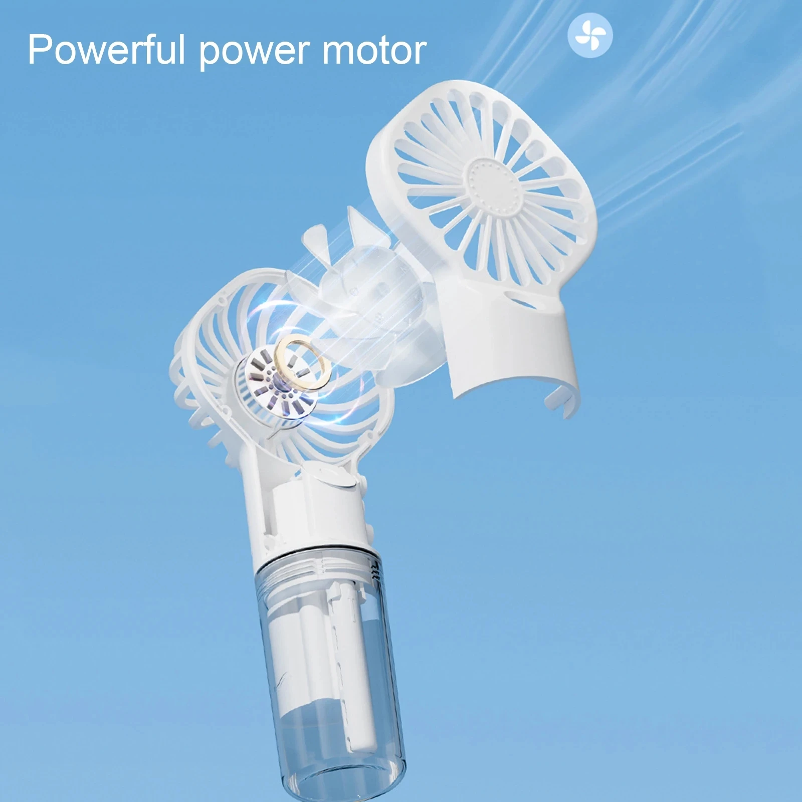 2in1 Mini Portable Fan - Humidifying Spray Mode for Summer