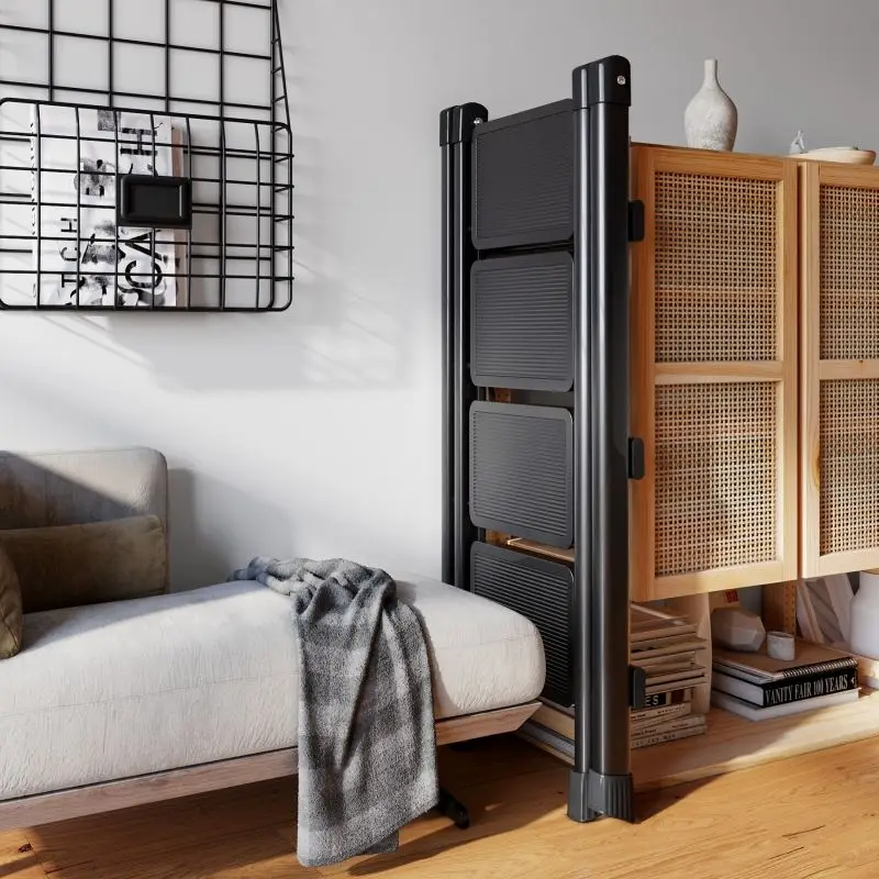 Supply 4 Step Foldable Household Portable Anti-slip Steel Household ...