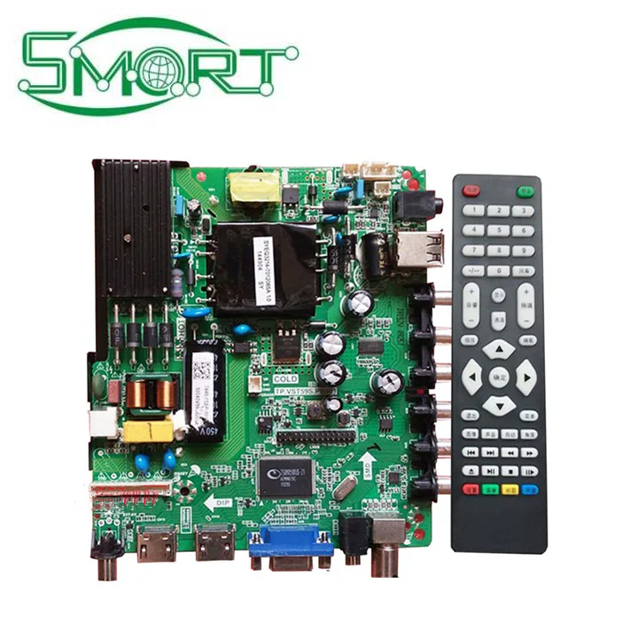 Custom led tv pcb board 94v0 pcba board with rohs oem pcb assembly ...