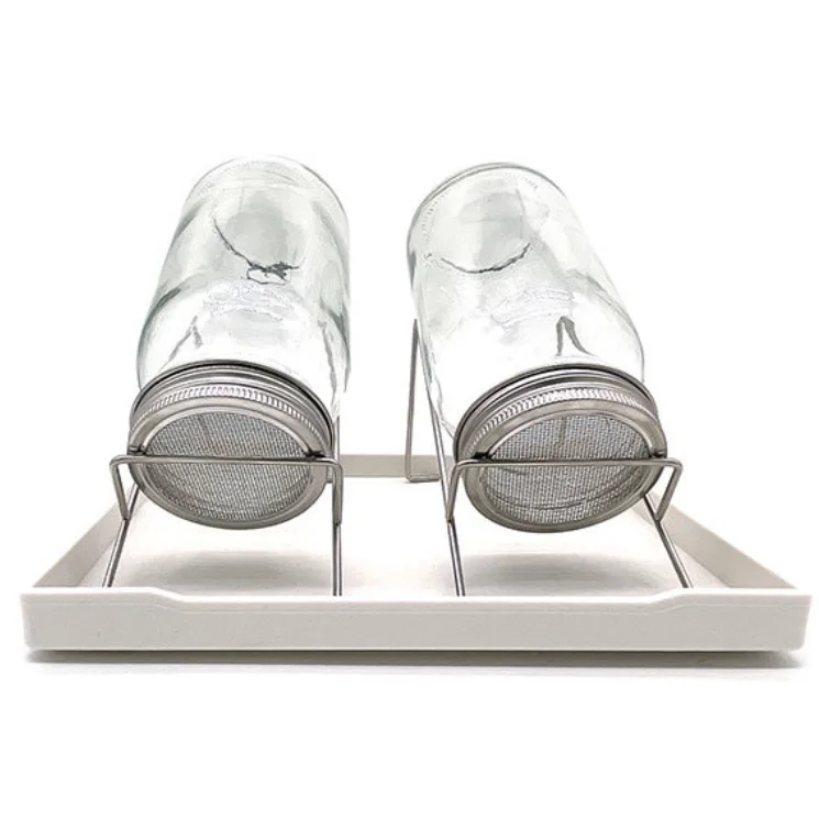 Luxury Mason Jar Sprountig Kit With Wide-mouth Glass Lid Stainless ...