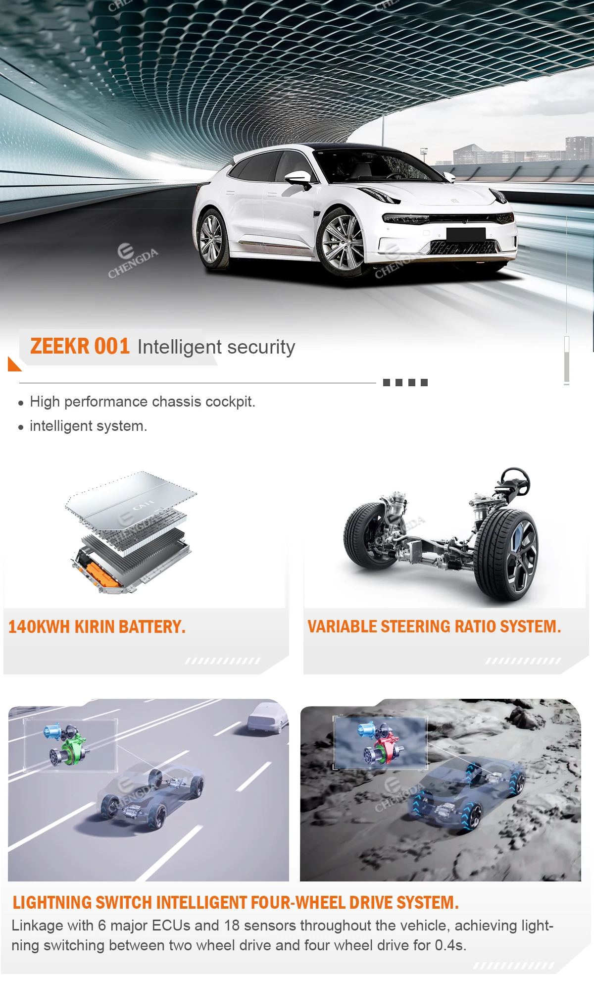 2023 Price Long Range Geely Zeekr 001 You We Me Electro Car 4wd 4 Wheel 1000km Sports New Energy ...