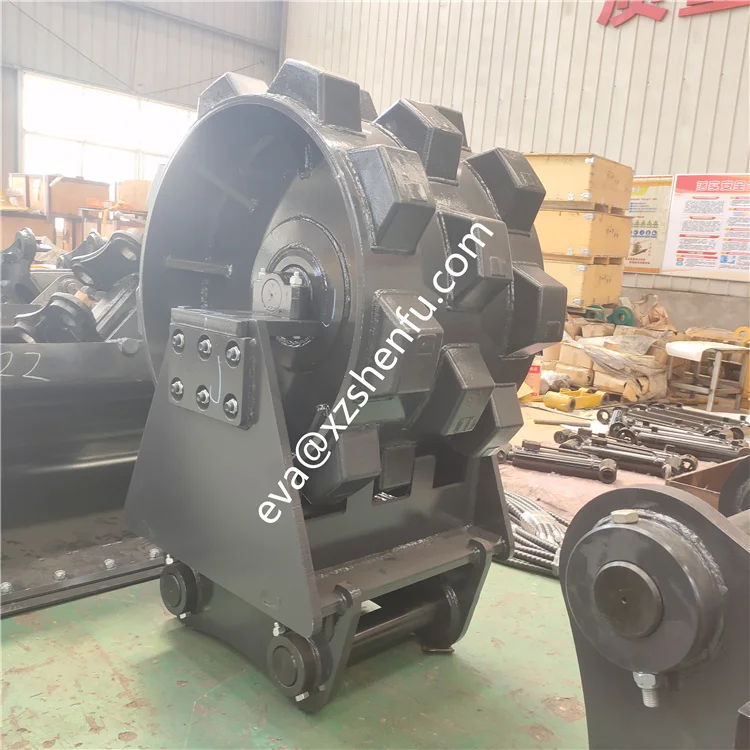 Excavator Compaction Wheel 30t Machine Parts - Buy Excavator Compaction ...