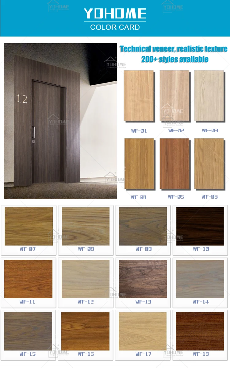 Yohome Modern Solid Wood Interior Doors - Customized OEM Options