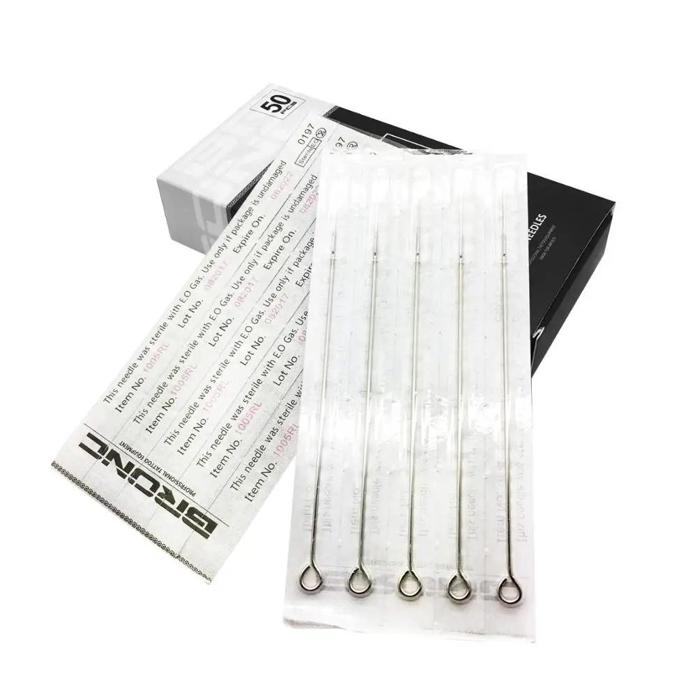 50pcs/Box Disposable Tattoo Needles Sterilized Professional Tattoo ...