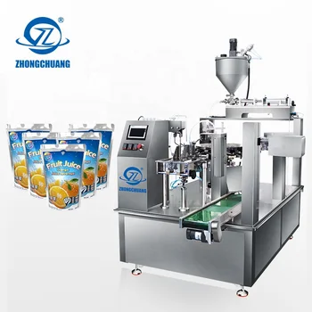 Rotary Filling Juice Premade Stand Up Pouch Packing Machine