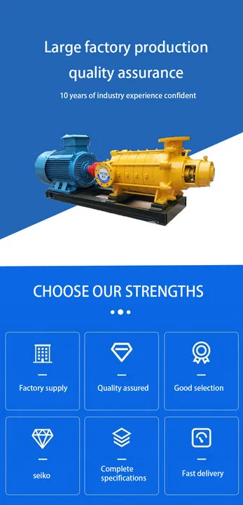 Electric Mine Drainage Booster Pump For Spray Irrigation High-pressure ...