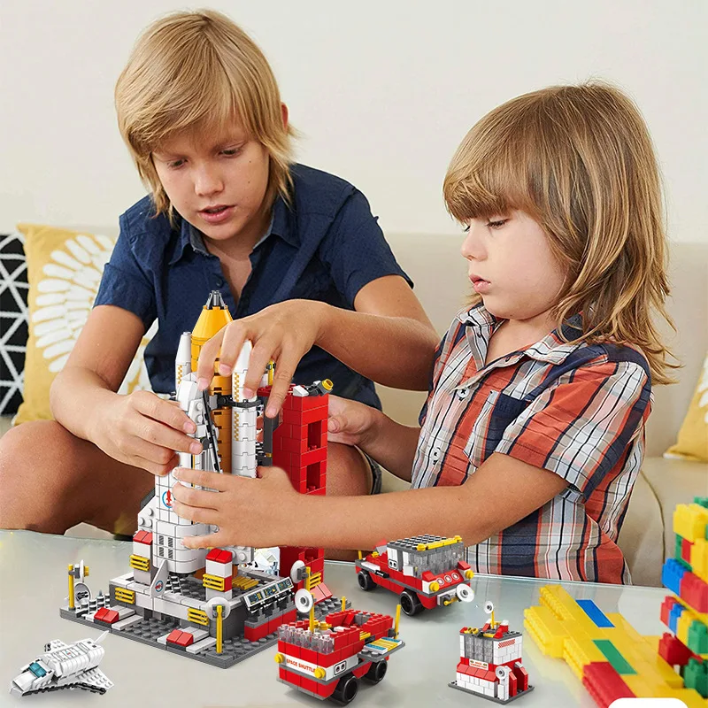 1000PCS Space Shuttle Space Exploration Rocket Building Blocks Model ...