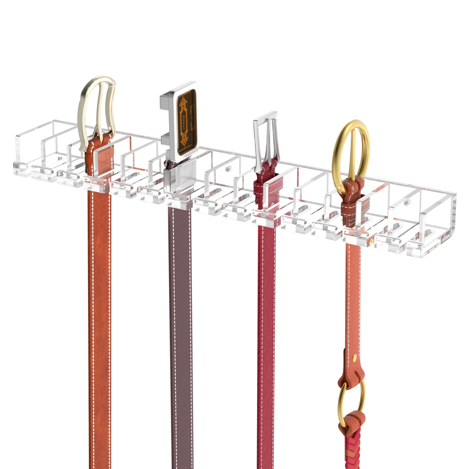 Custom Acrylic Belt Organizer Hanger For Closet Belt Rack Belt Holder ...