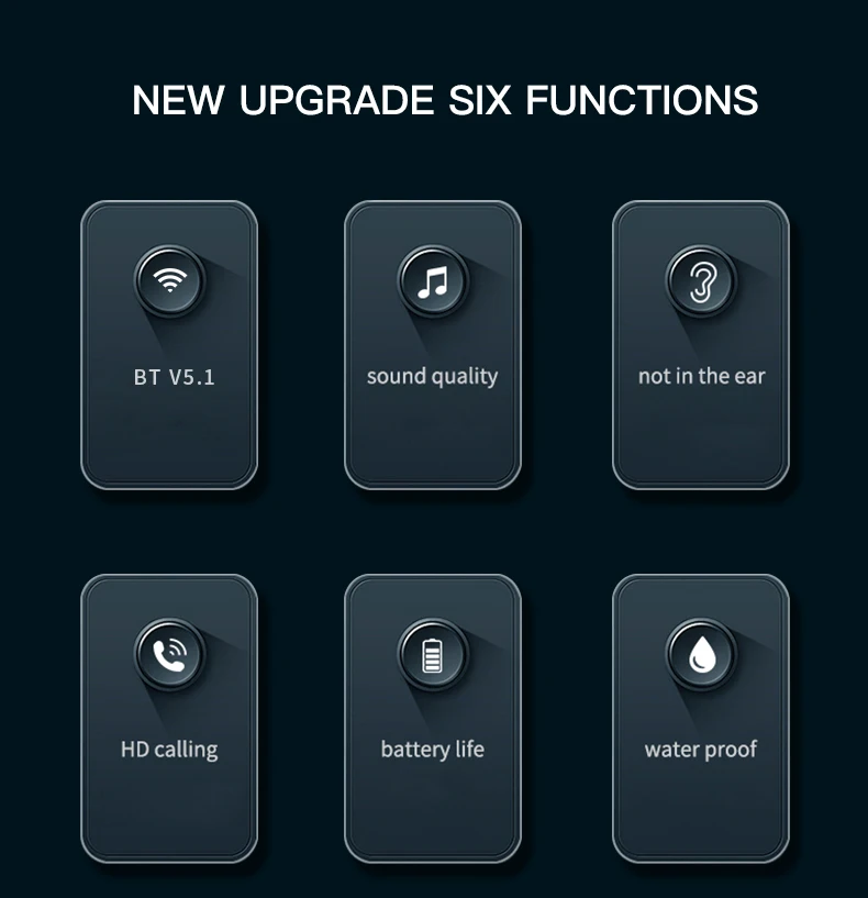 X SP16 Open-Ear TWS Earbuds Sport Headset Stereo Bass Hanging Ear ...