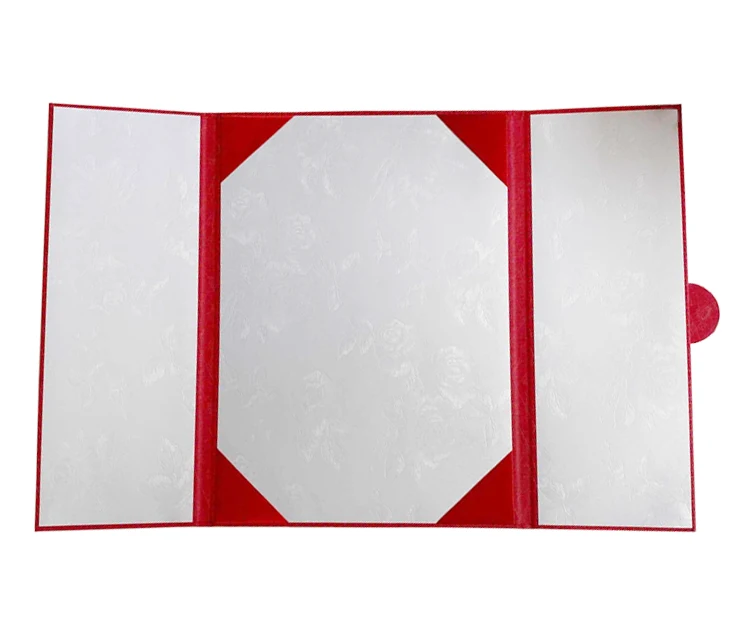Custom Leather Trifold Certificate Holder - A4 Diploma Cover