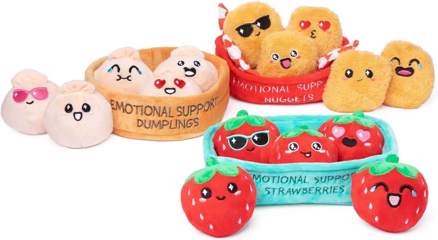 Emotional Support Nuggets - Plush Nuggets Stuffed Animal By Emotional ...