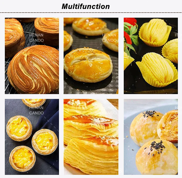 Small Automatic Bakery Croissant Puff Pastry Dough Sheeter Electric ...