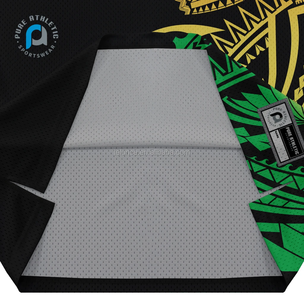 Pure Maori Tattoo Polynesian Pohnpei Design Basketball Singlets