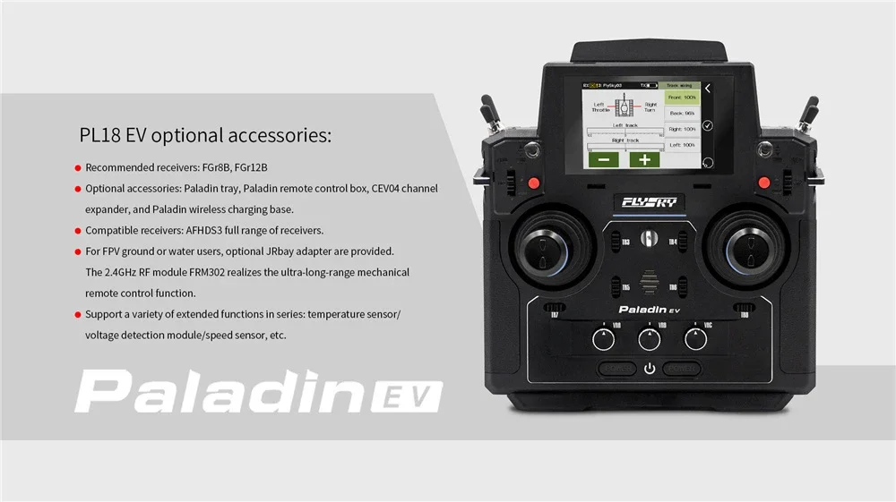 Flysky PL18 EV Paladin Hall Sensor Gimbals AFHDS 3 Radio Transmitter