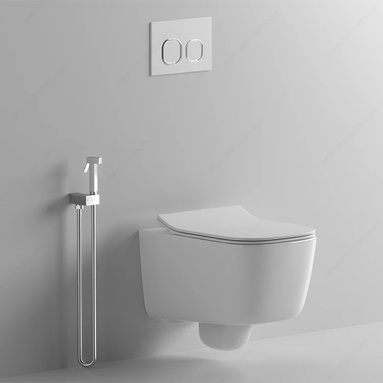 Bto Tornado Modern Wallhung Water Closet Rimless Conceal Cistern Wall ...