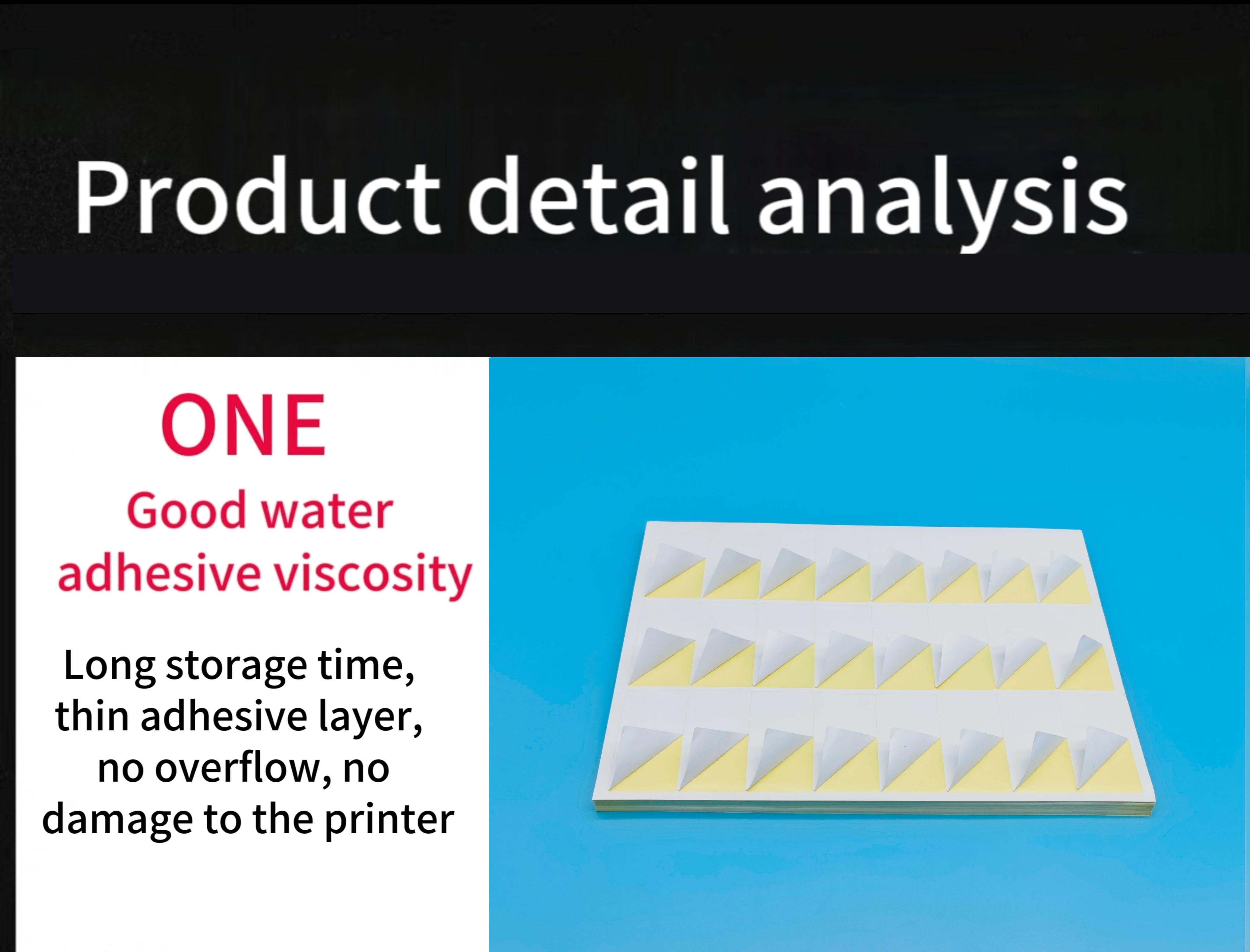 Strong Adhesive A4 Sticker Sheet Labels 24pcs Inkjet Laser Permanent ...
