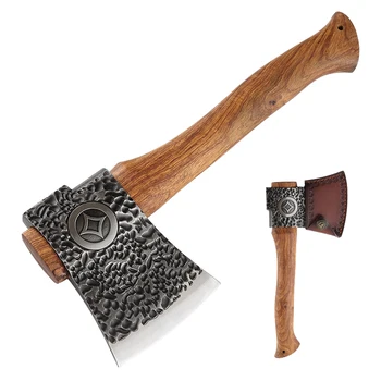 Rosewood Wood Handle Hatchet Axe Straight Handle Hunting Camping ...
