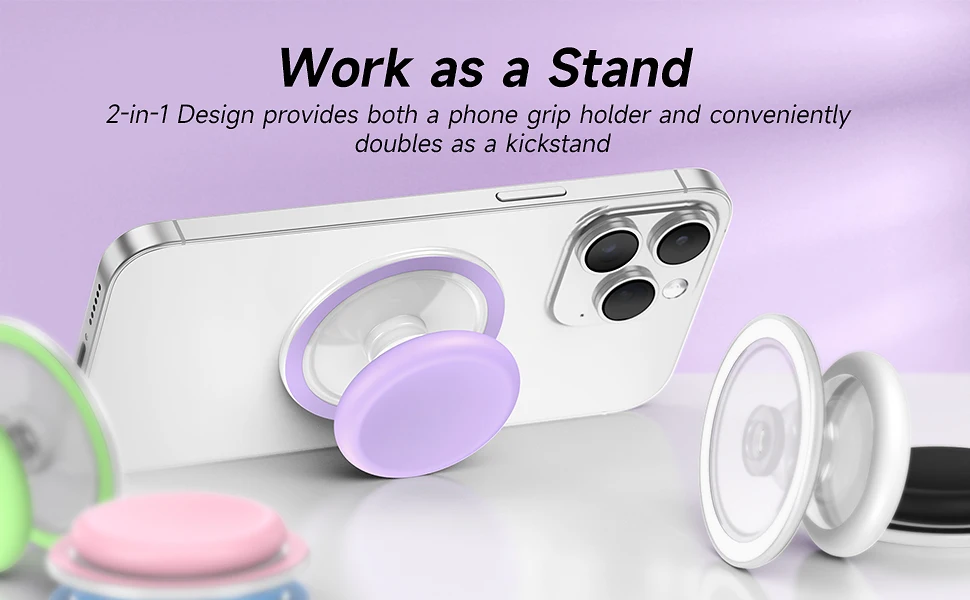 Phone Socket Magnetic Phone Grip - Flexible & Portable