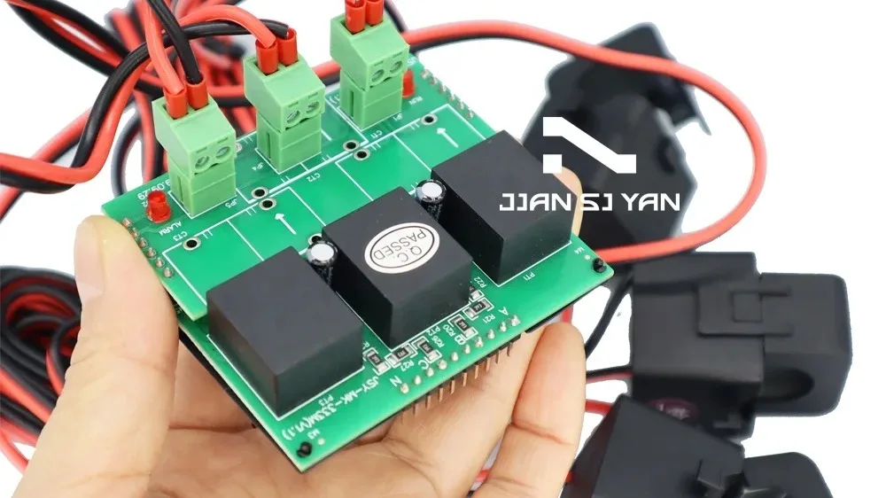 Ac Three Phase 100a Rs485 Ttl Modbus Smart Voltage Power Energy Meter ...