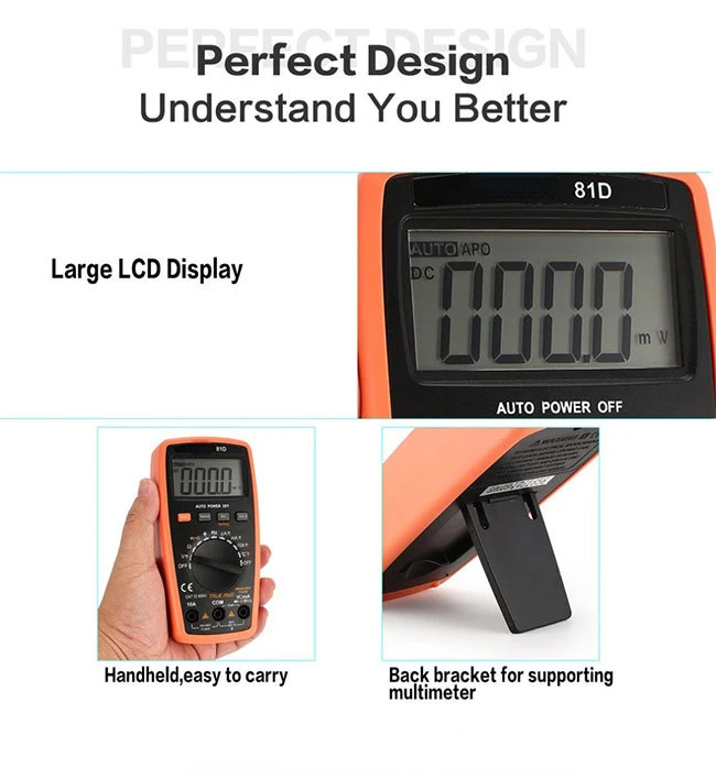 Decca 81d Small Size Digital Multimeter Auto Range 3999 Counts Display ...