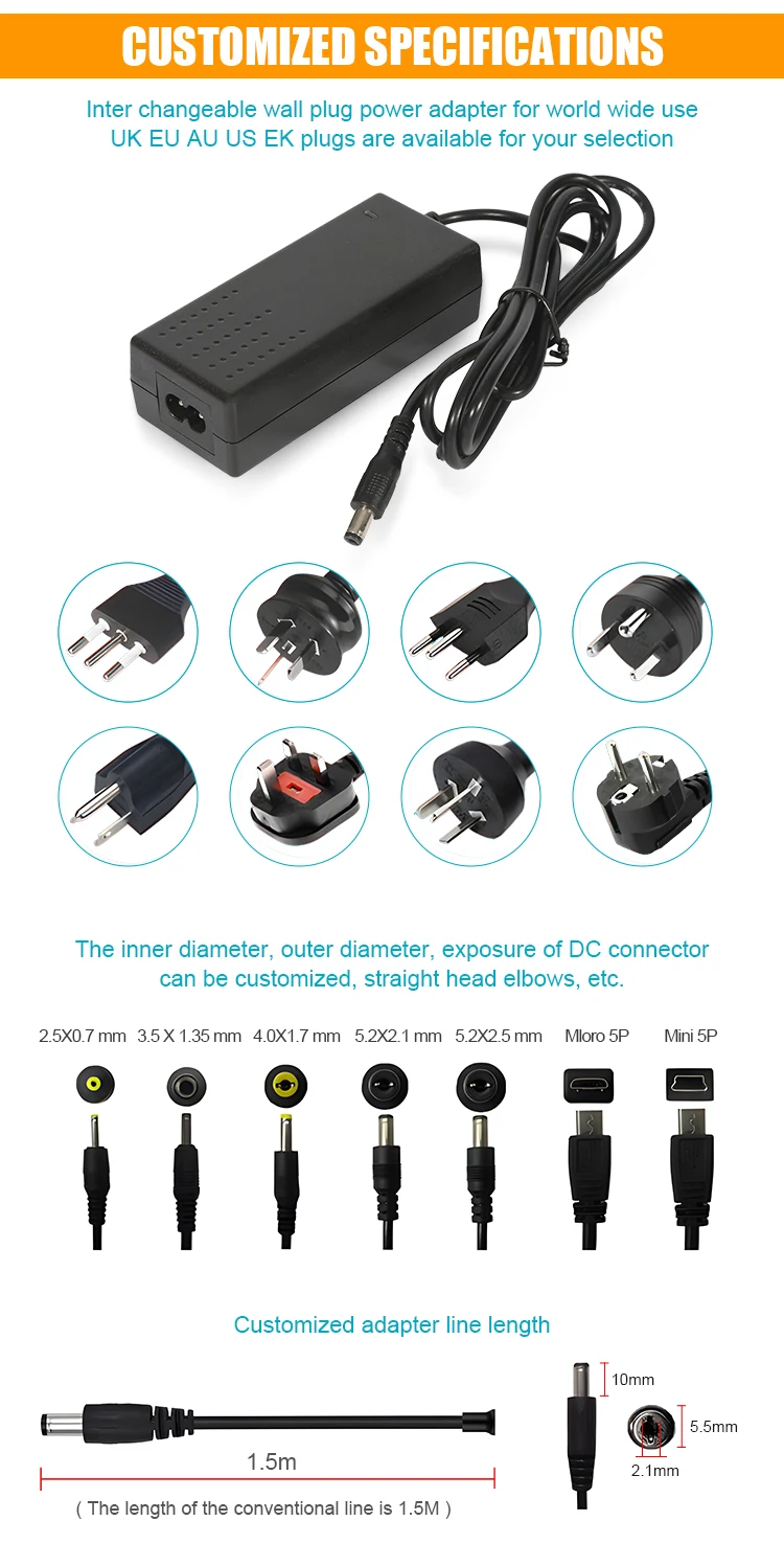 Universal Black Desktop Ac 12v 2a Power Supply Adaptor Switching Power Adapters With Ce Cb Tuv ...