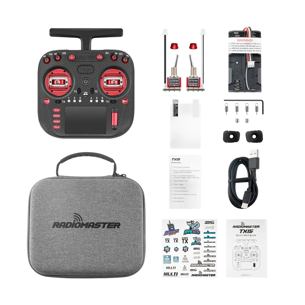 RadioMaster TX15 Max FPV Remote Controller AG02 Premium Feel ELRS Stick ...