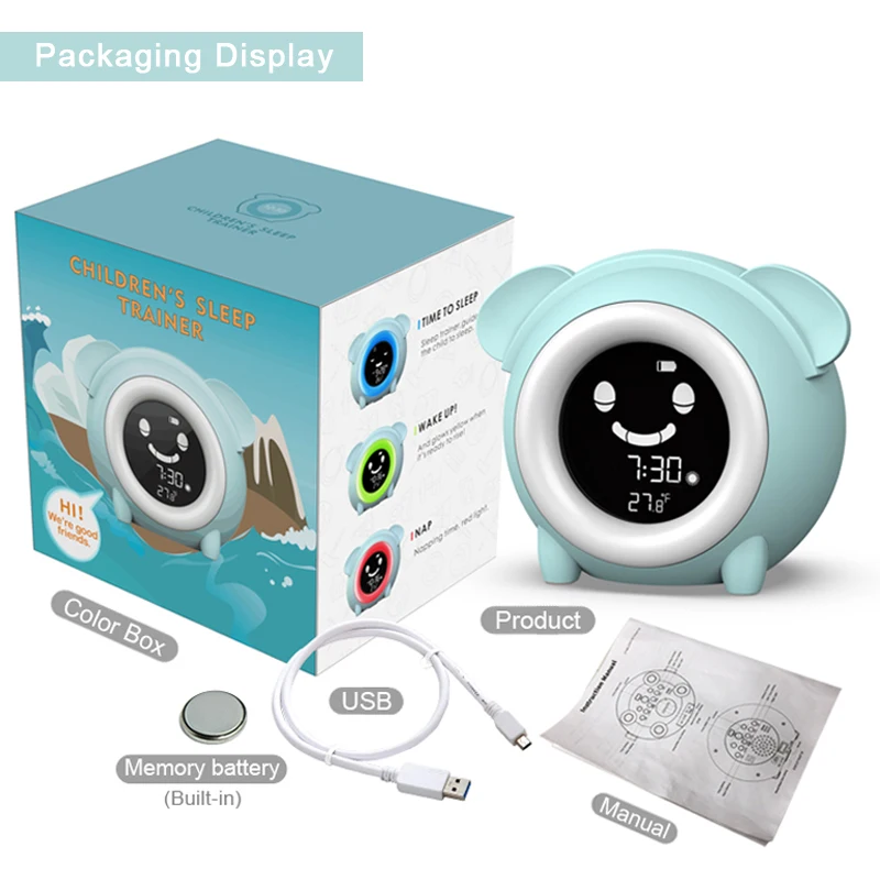 5 Changing Lighting Colors Toddlers Children Sleep Trainer Digital ...
