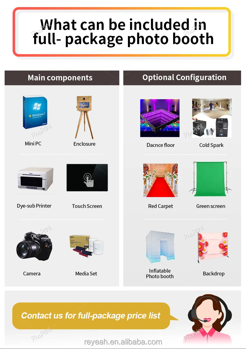 Wooden Touch Screen Photobooth Open Air Selfie Portable Photo Booth Machine - Buy Wooden Photo ...