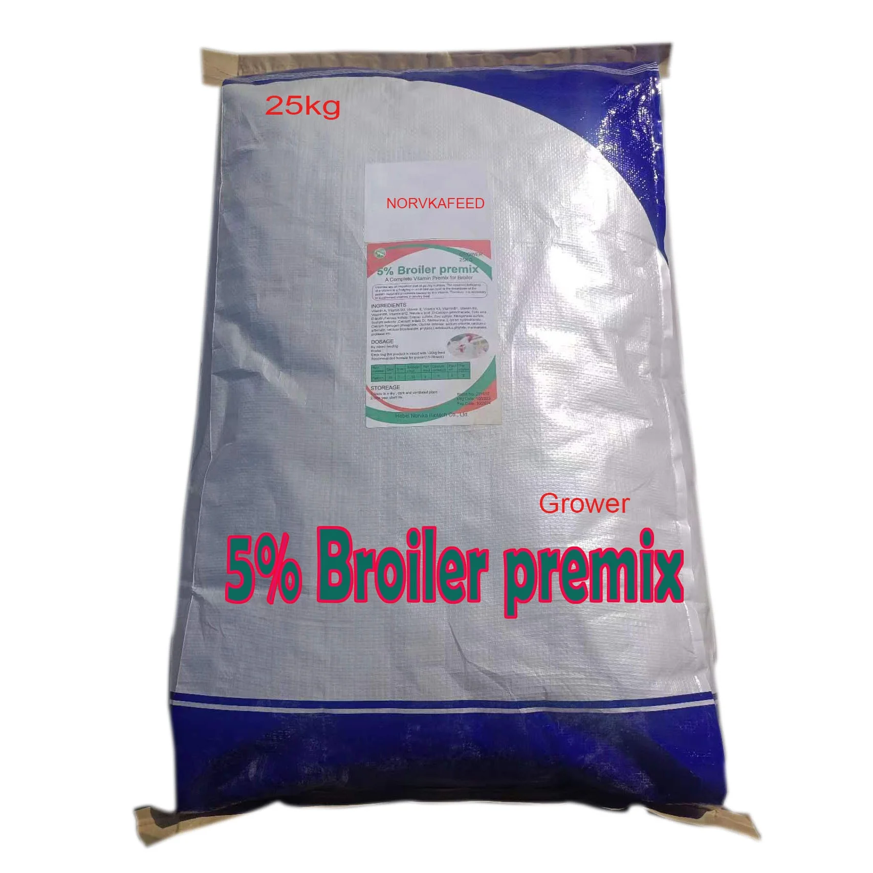 Broiler Chicken Feed 5% Premix Vitamins Mineral Supplement Growth ...