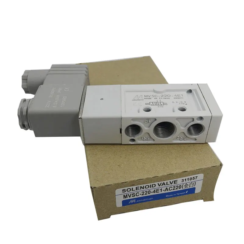 Original Mindman Gold New All-white Solenoid Valve Mvsc-220-4e1 Double ...