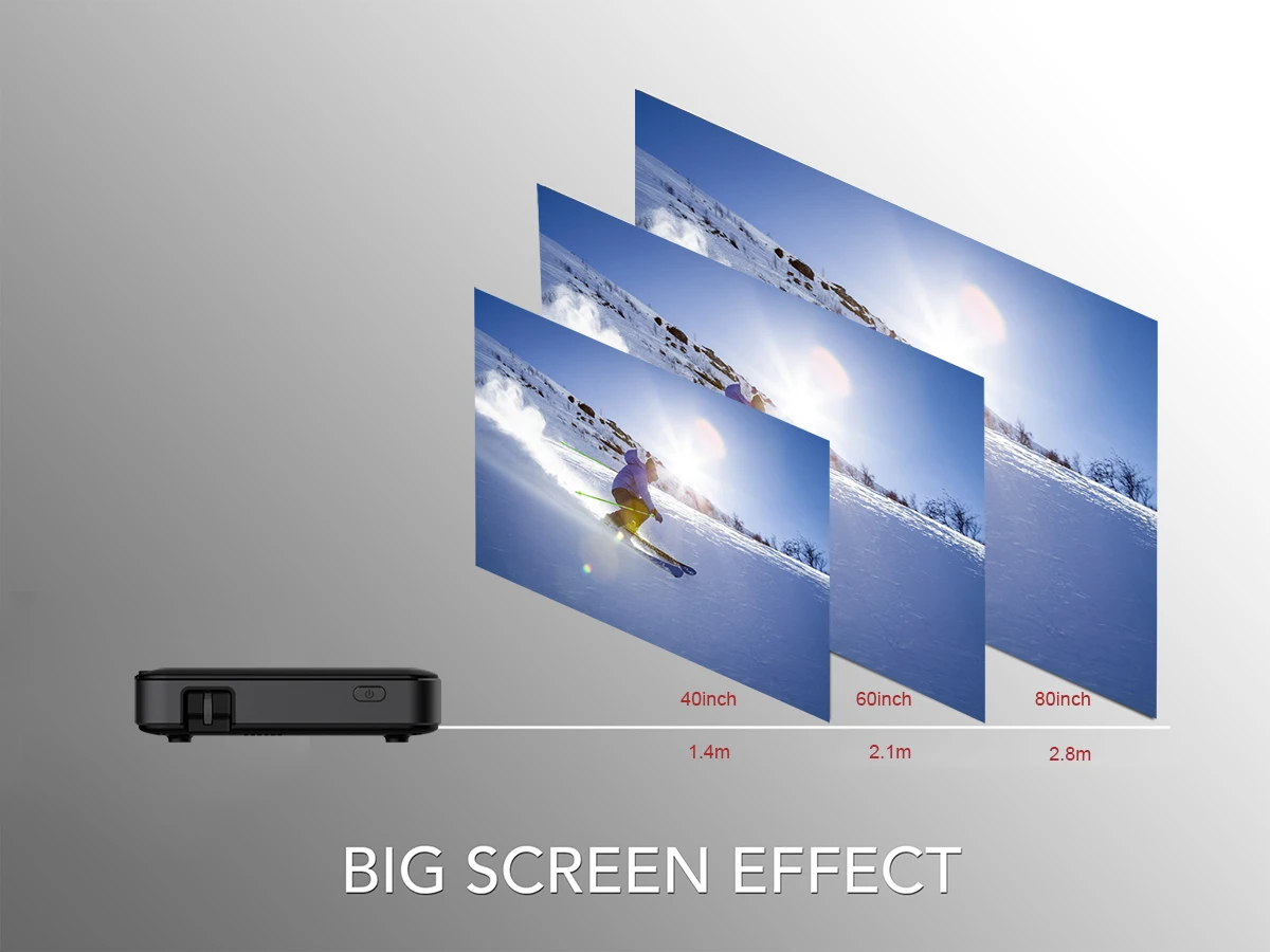 Hot Sell Dlp Mini Projector P30 Portable Home Cinema Movie Support ...