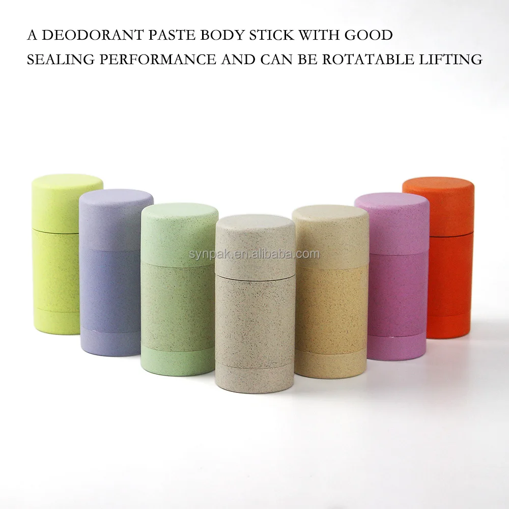 75ml Custom Empty Biodegradable Wheat Straw Twist up Deodorant Stick