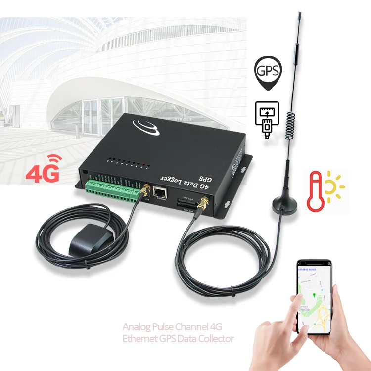 Datalogger Ethernet Gps Tracking Device Multipoint Temperature 4g Ethernet Data Logger With Gps ...