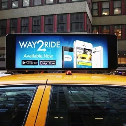 3G 4G WiFi Digital Taxi Top Advertising Sign Advertisement Display ...