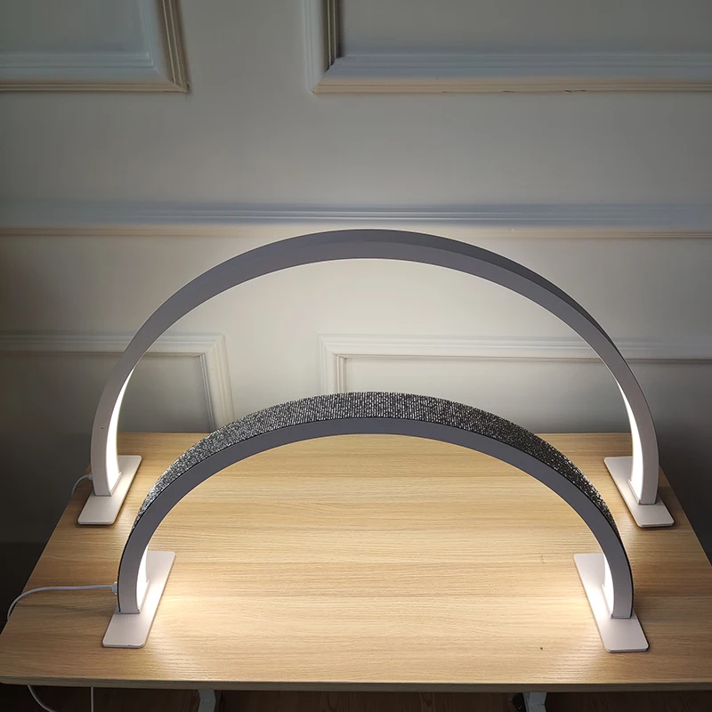 Oem Bi Color Big Size Salon Beauty Led Nail Lamp 40w Half Ring Moon ...