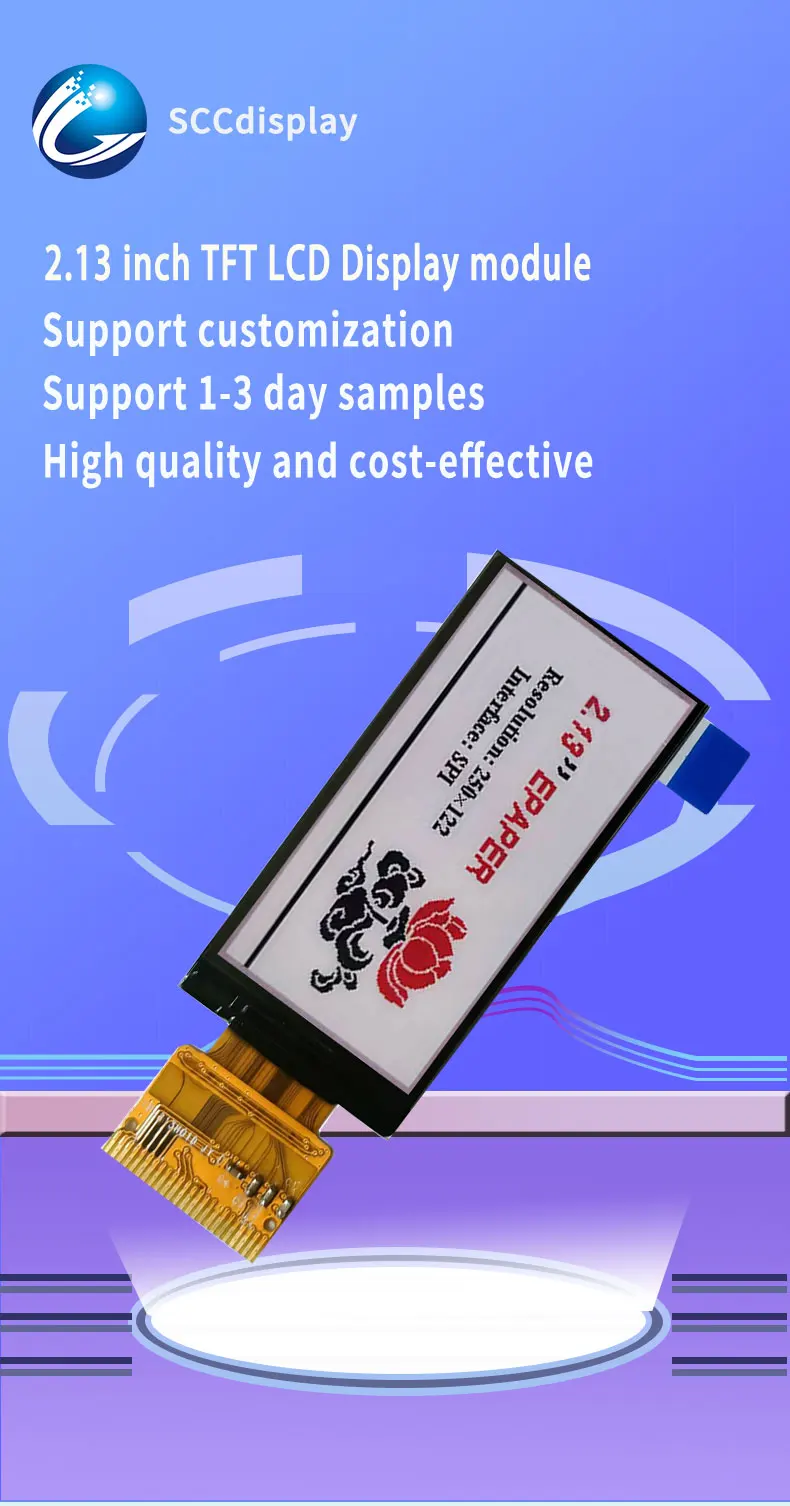 2.13 Inch Epaper Wireless Digital Price Tag Display E-ink