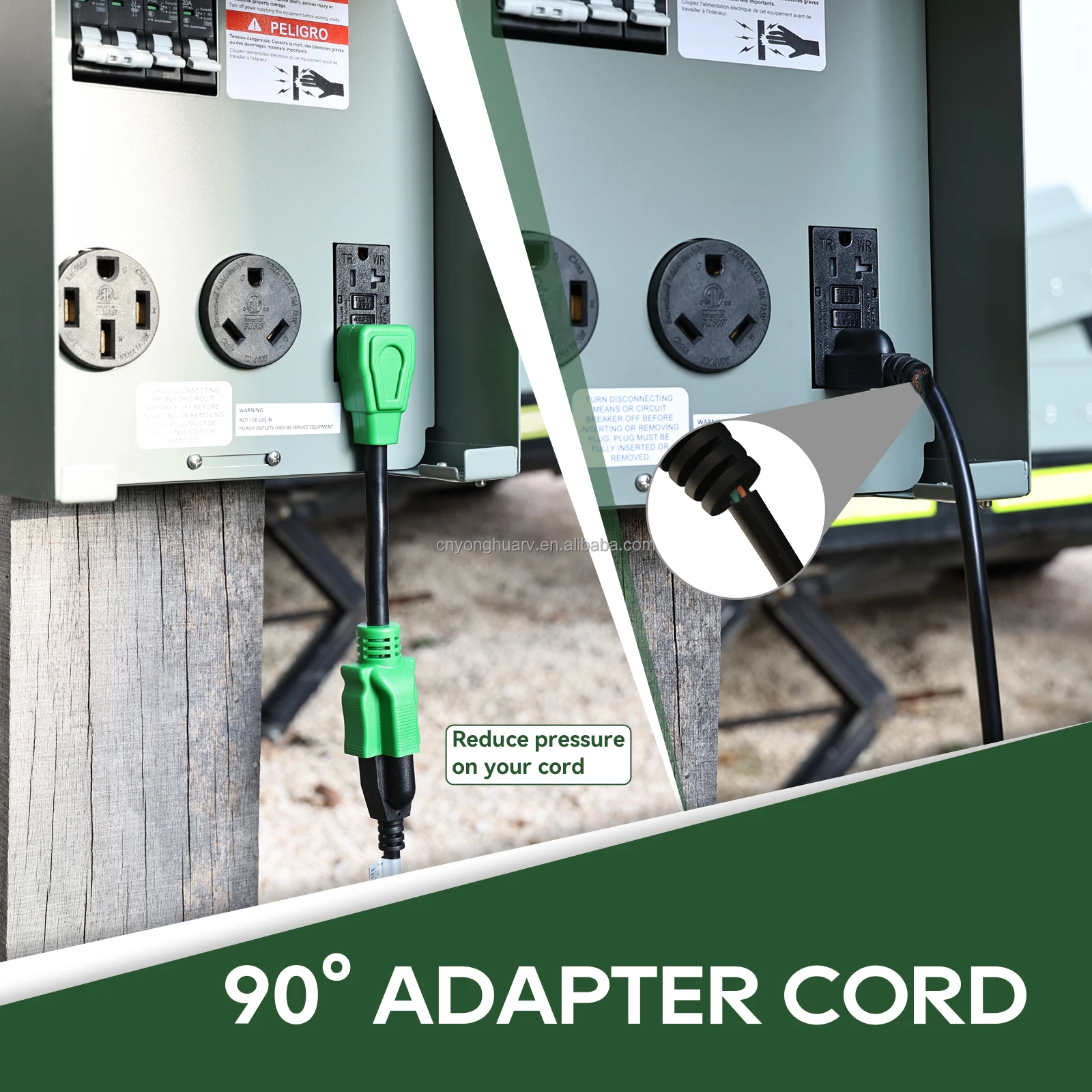 Temporary Power Outlet Panel - RV Electrical Breaker Box