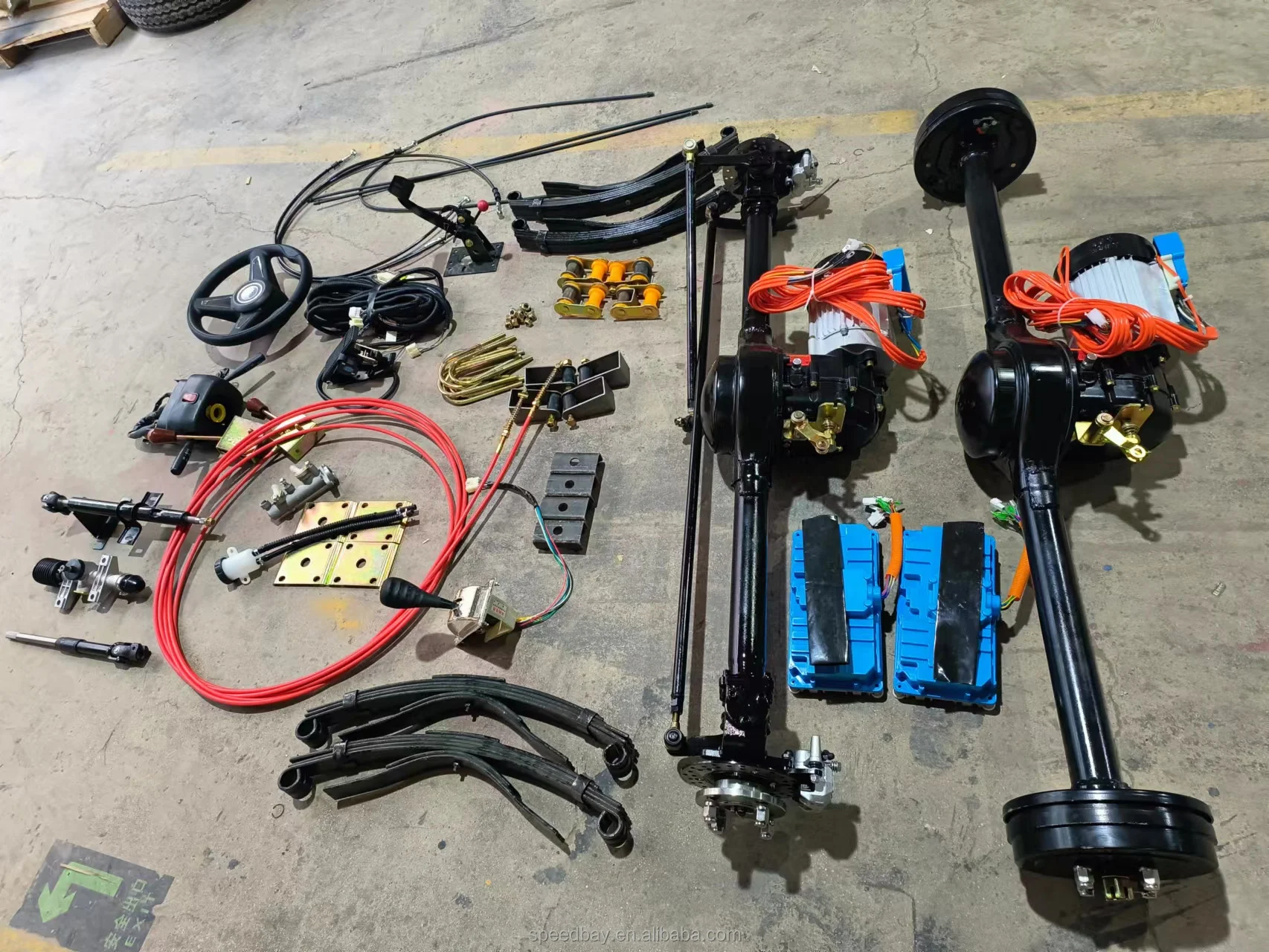 Electric Vehicle Suspension - Leaf Spring & Motor Controller