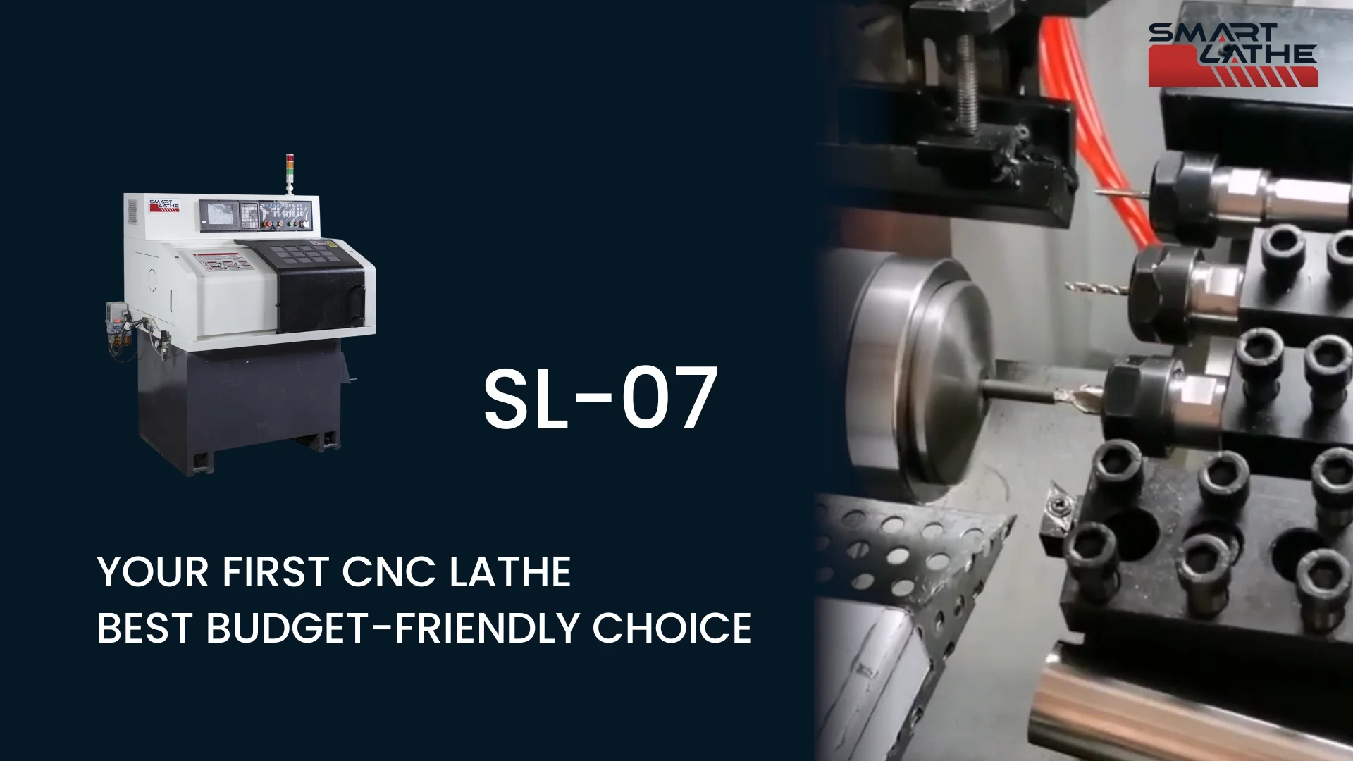 Cnc Slant Bed Lathe Machine Sl-07 Turning Center Cnc Lathe Horizontal ...