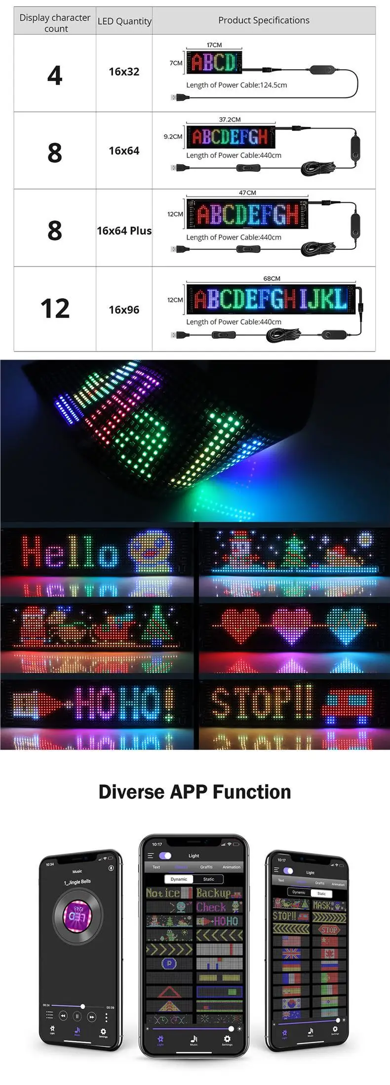 USB Programmable LED Pixel Matrix Soft Screen LED| Alibaba.com
