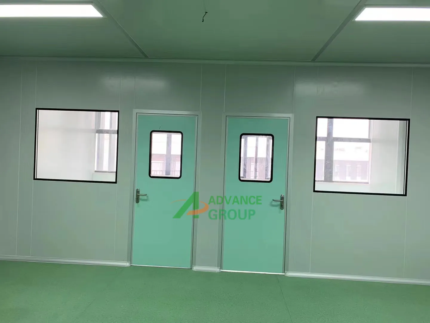 Advance Modular Clean Room Door Steel Swing Acting Hygiene Clean Room ...