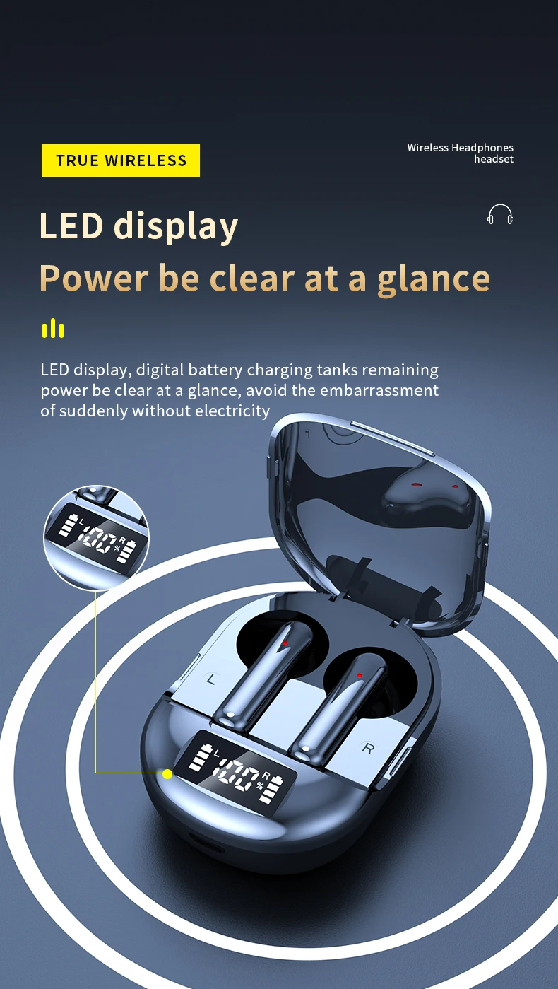 K40 Tws Wireless Gaming Headset Earbuds Earphone High Performance In-ear Stereo Sound Gamer ...