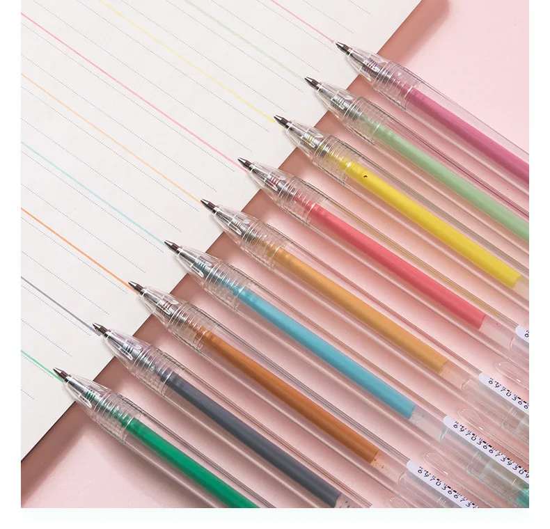 New Morandi Color Juice Colored Neutral Pen Creative Multi Color Pen ...