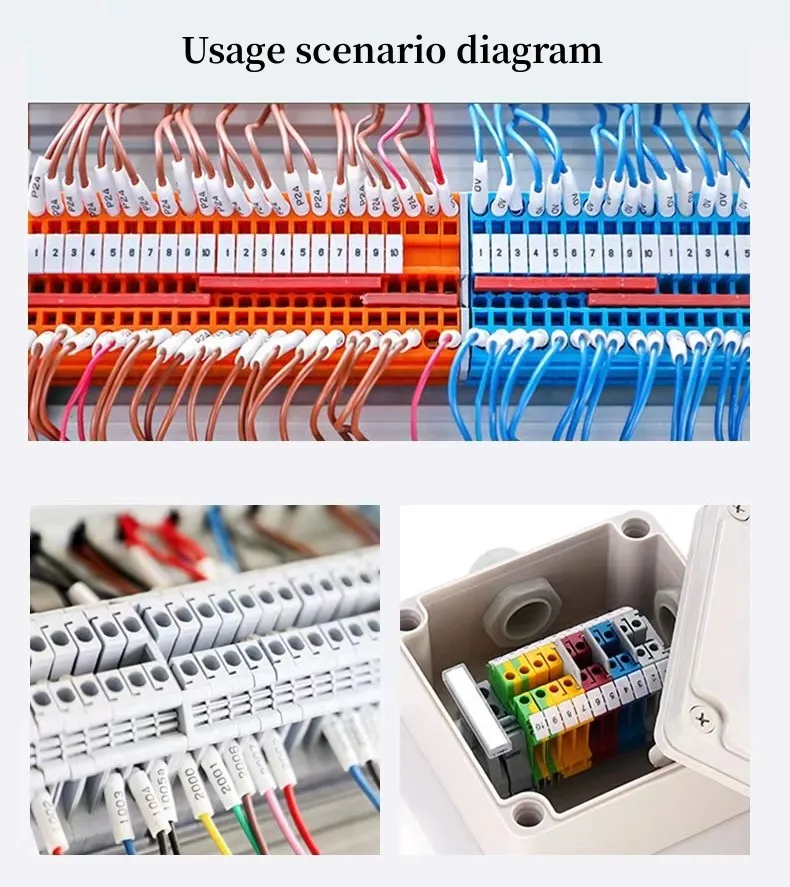 High Current Copper Terminal Block UKK 80A 125A 250A 400A 500A Din Rail ...
