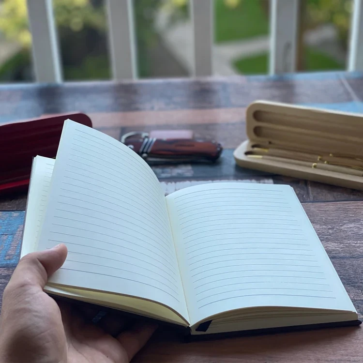 Classic Custom Laser Engraved Notebook Cover Personalized Diary Office ...