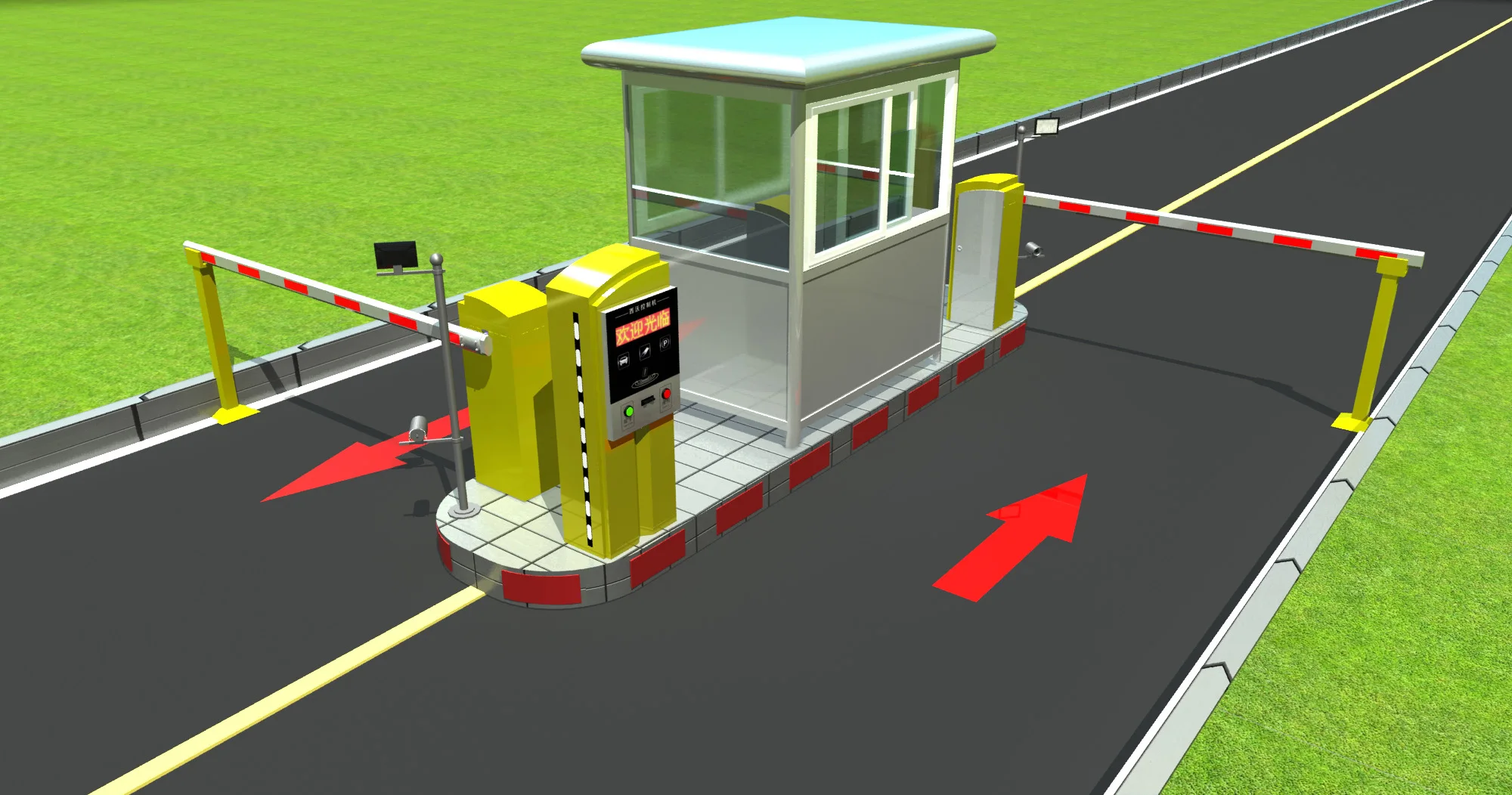 Sewo Smart Auto Rfid Vehicle Parking System With Parking Charge System ...